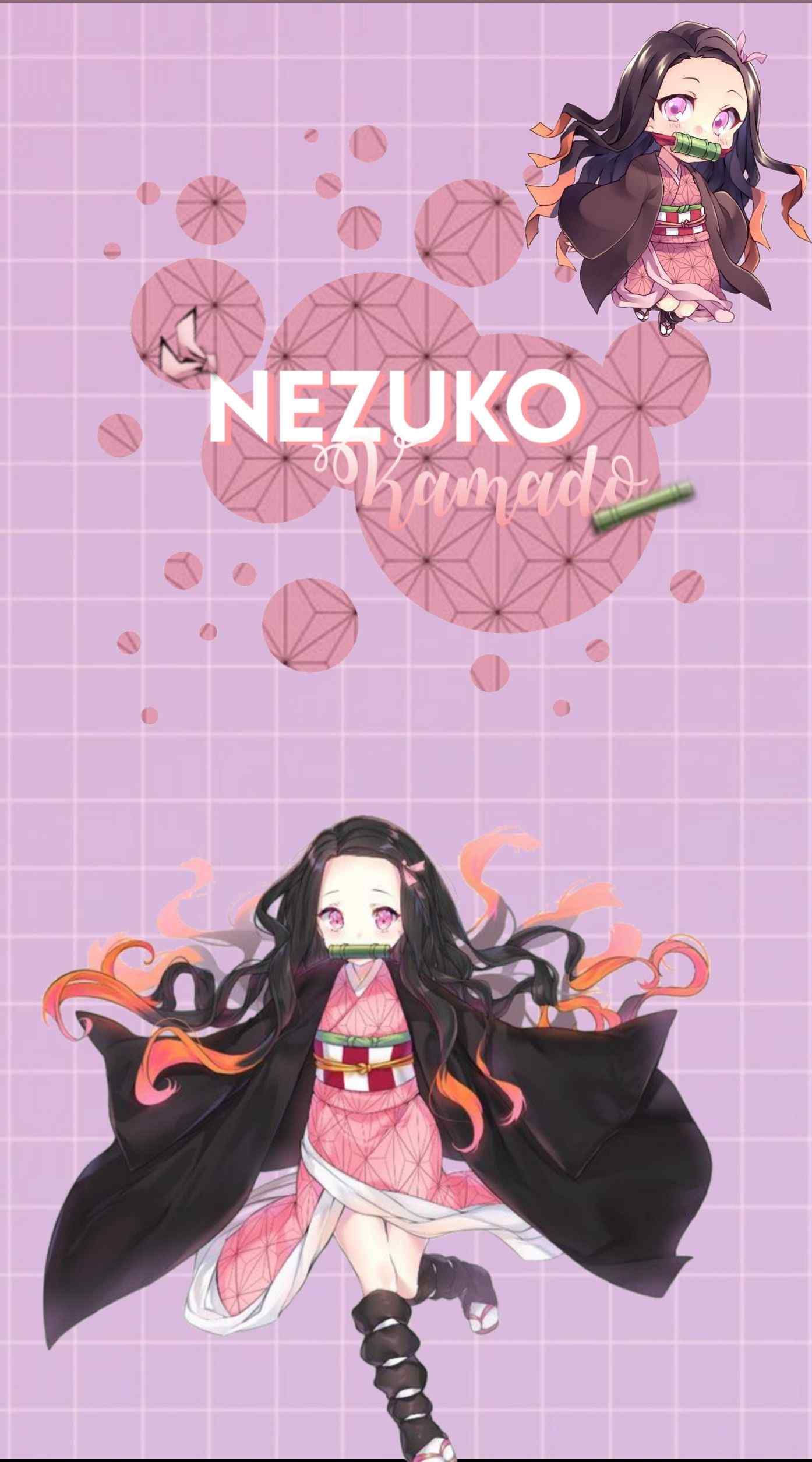 Nezuko Phone Wallpapers - Demon Slayer Cute Nezuko Kamado 4K Backgrounds